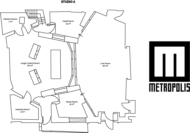 Large tracking and mixing suite | Metropolis Studio A